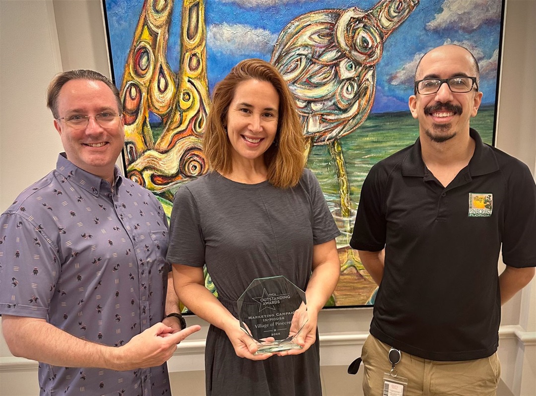 Pinecrest Wins FMCA Best In-House Marketing Award Village of Pinecrest
